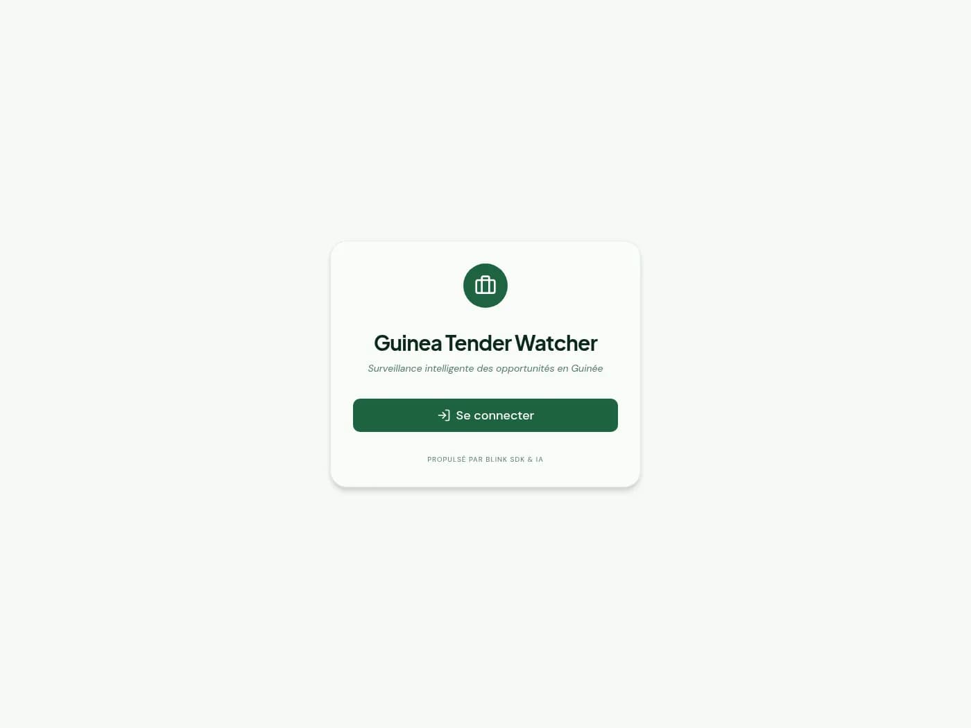 Guinea Tender Watcher