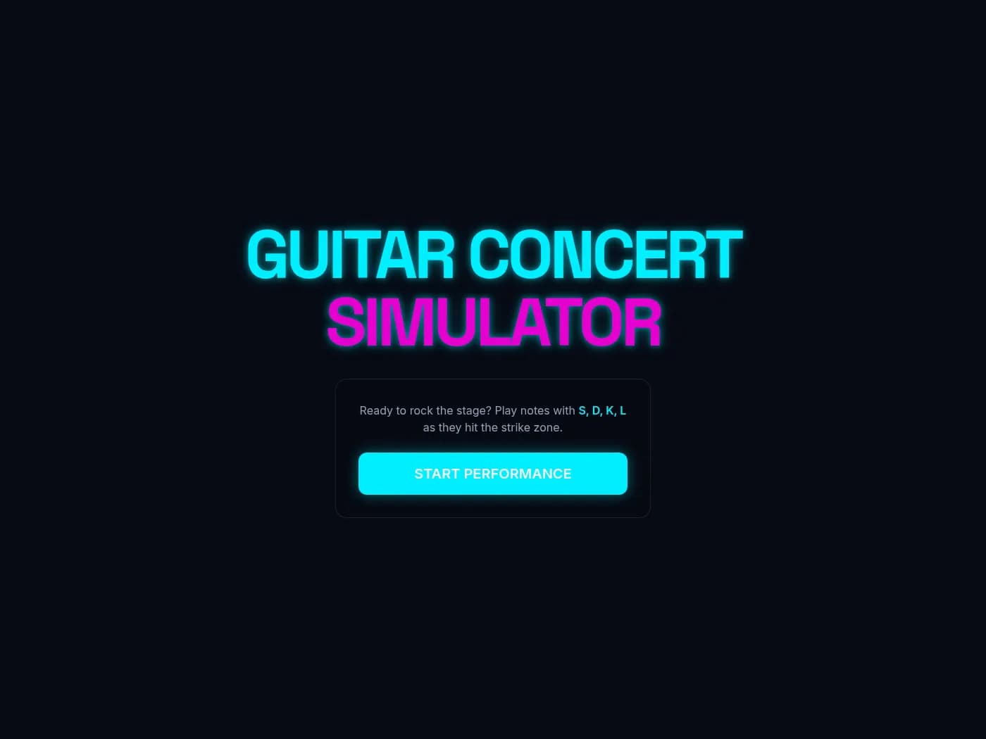 Concert Guitarist Simulator