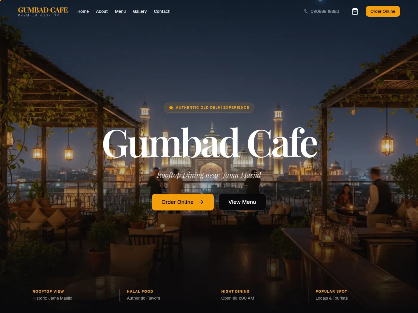 Gumbad Cafe Premium Site