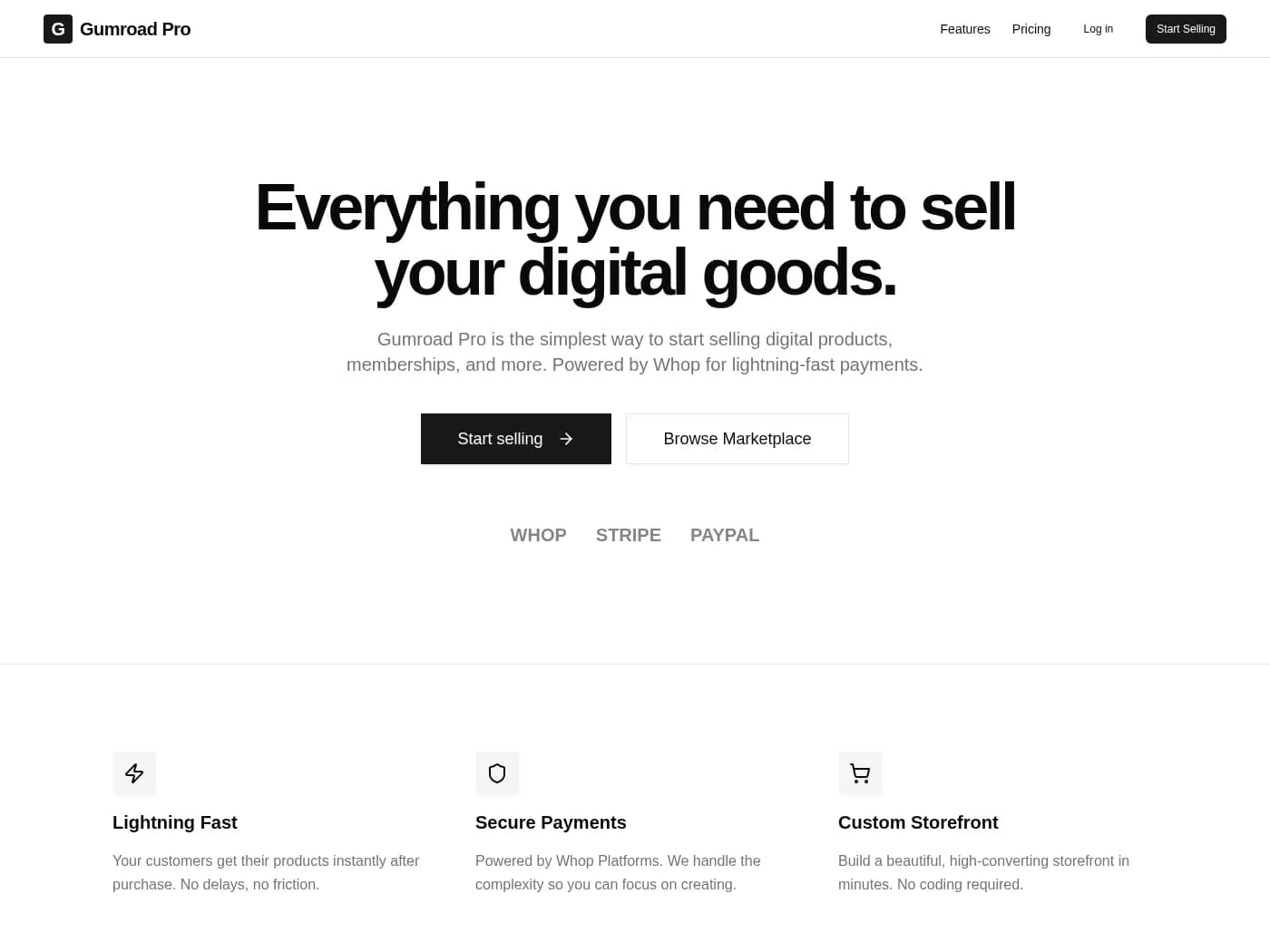Gumroad Pro Platform