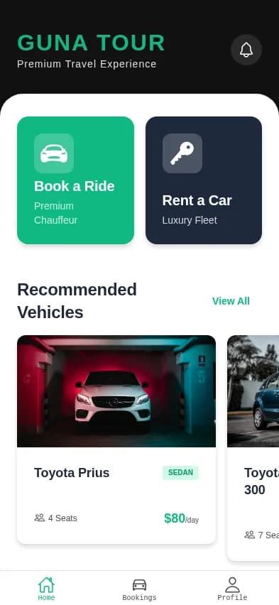Guna Tour Ride App