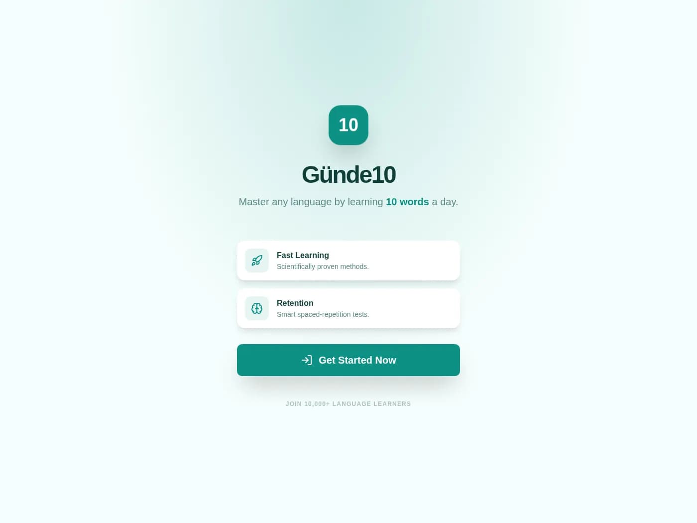 Günde10 Language Booster