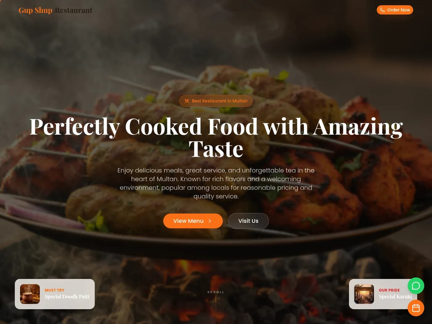 Gup Shup Restaurant Web