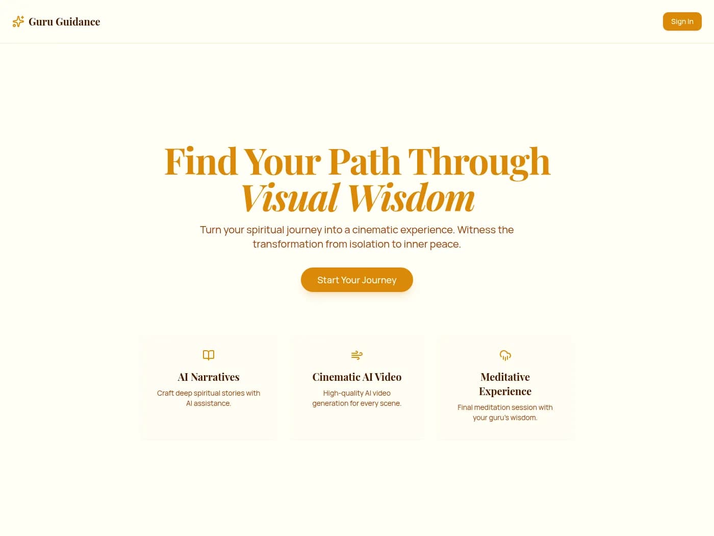 Guru Guidance Video Story