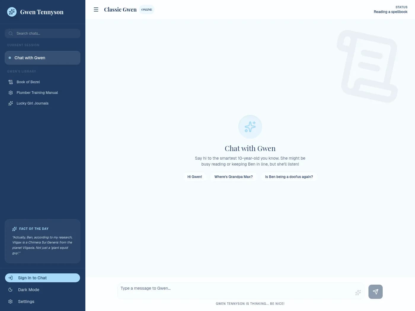 Gwen Chatbot