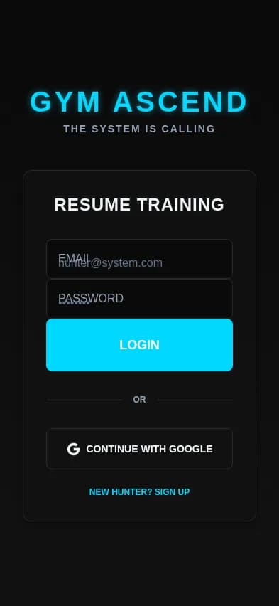 Gym Ascend App