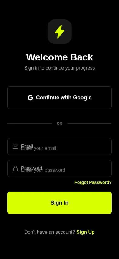 Gym Auth UI Kit