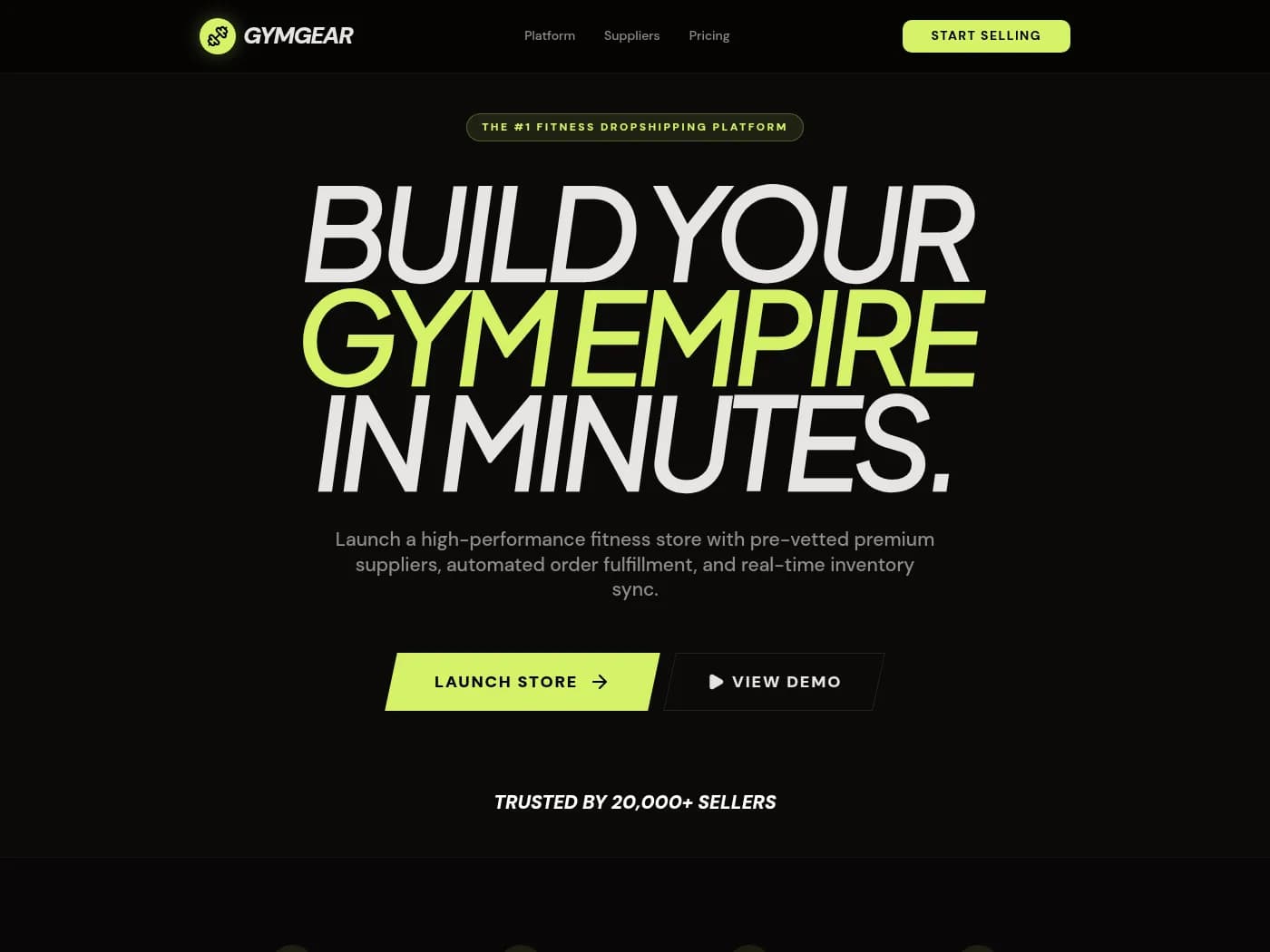 GymGear Dropship Site