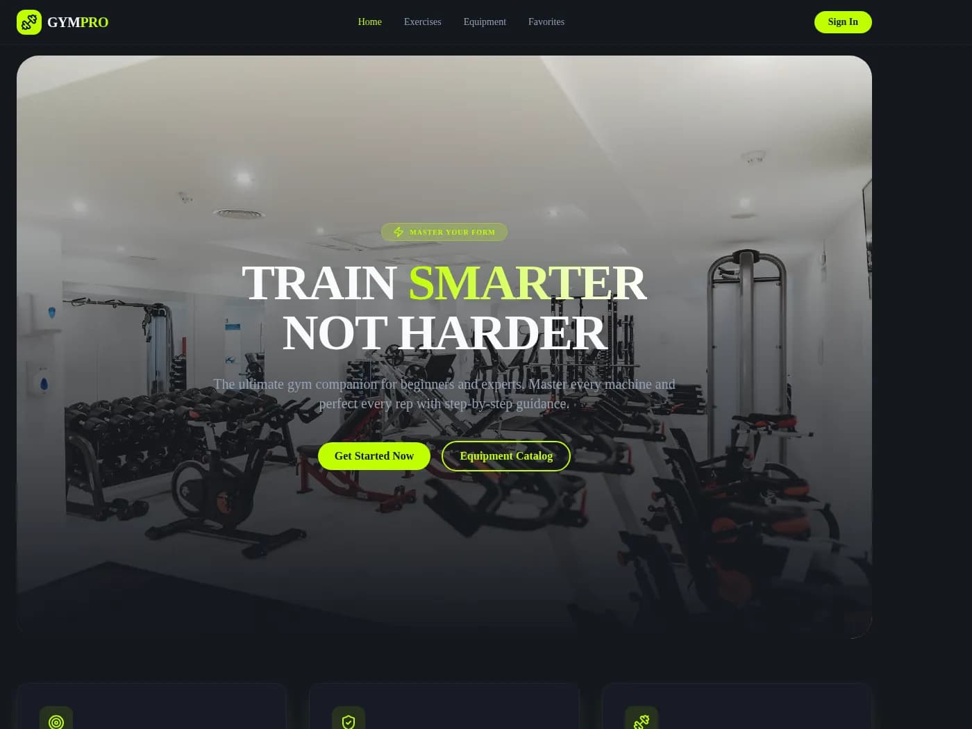 Gym Guide Pro