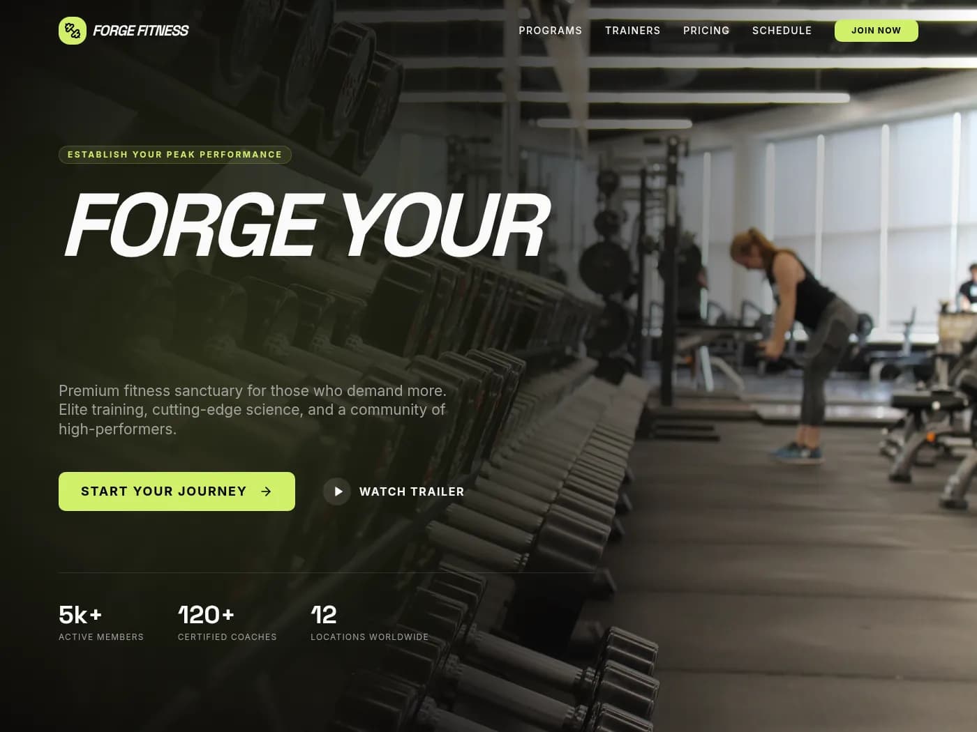 Gym Landing Page