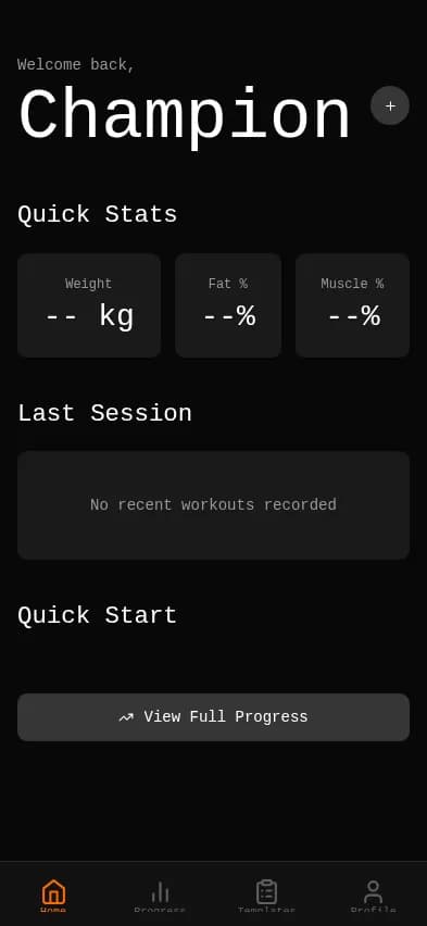 Gym Progress Tracker