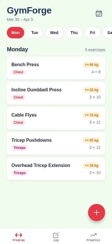 Gym Progress Tracker