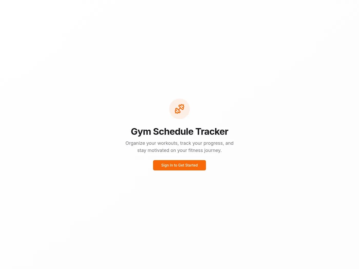 Gym Schedule Tracker