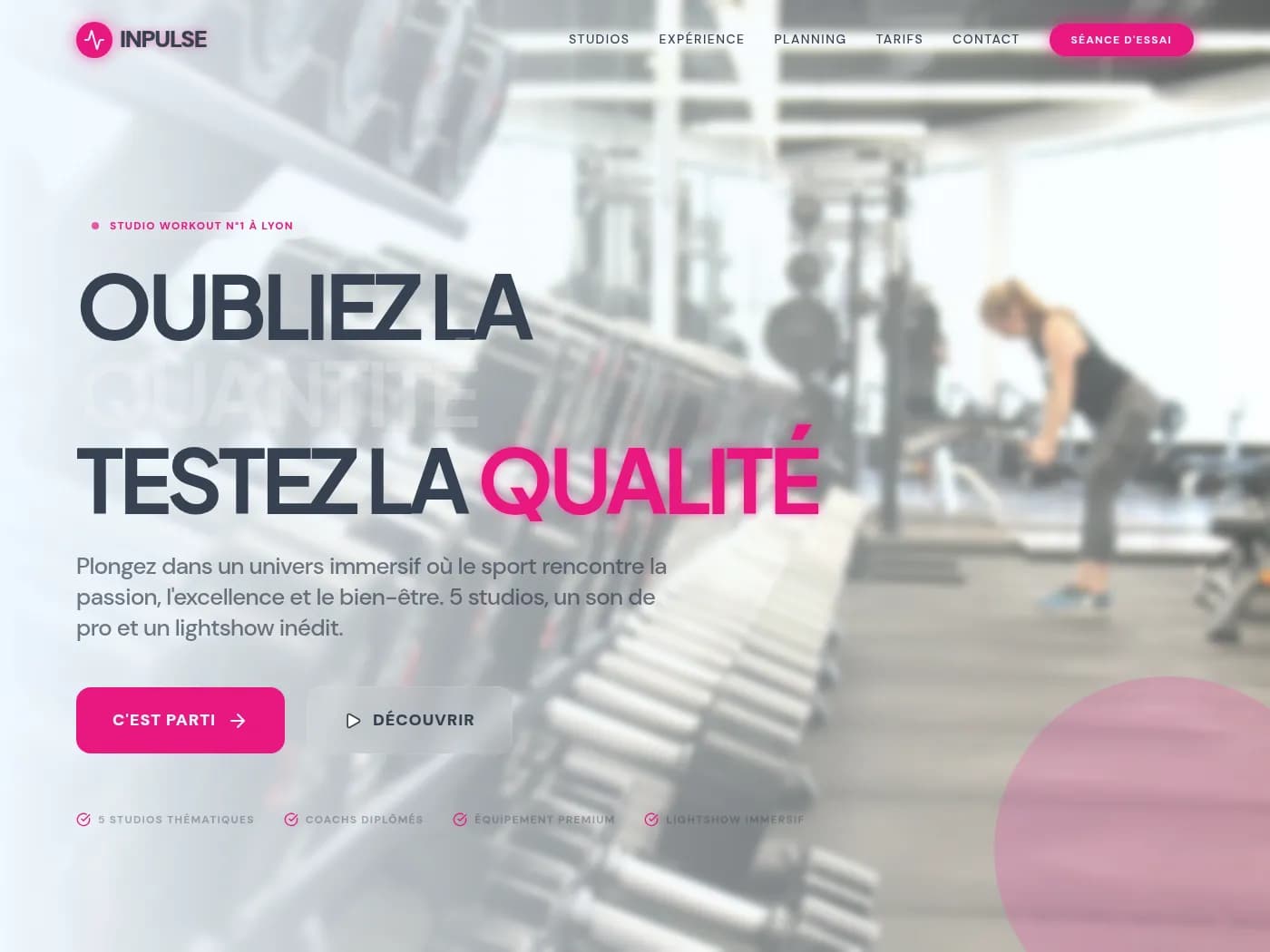 Gym Showcase Site