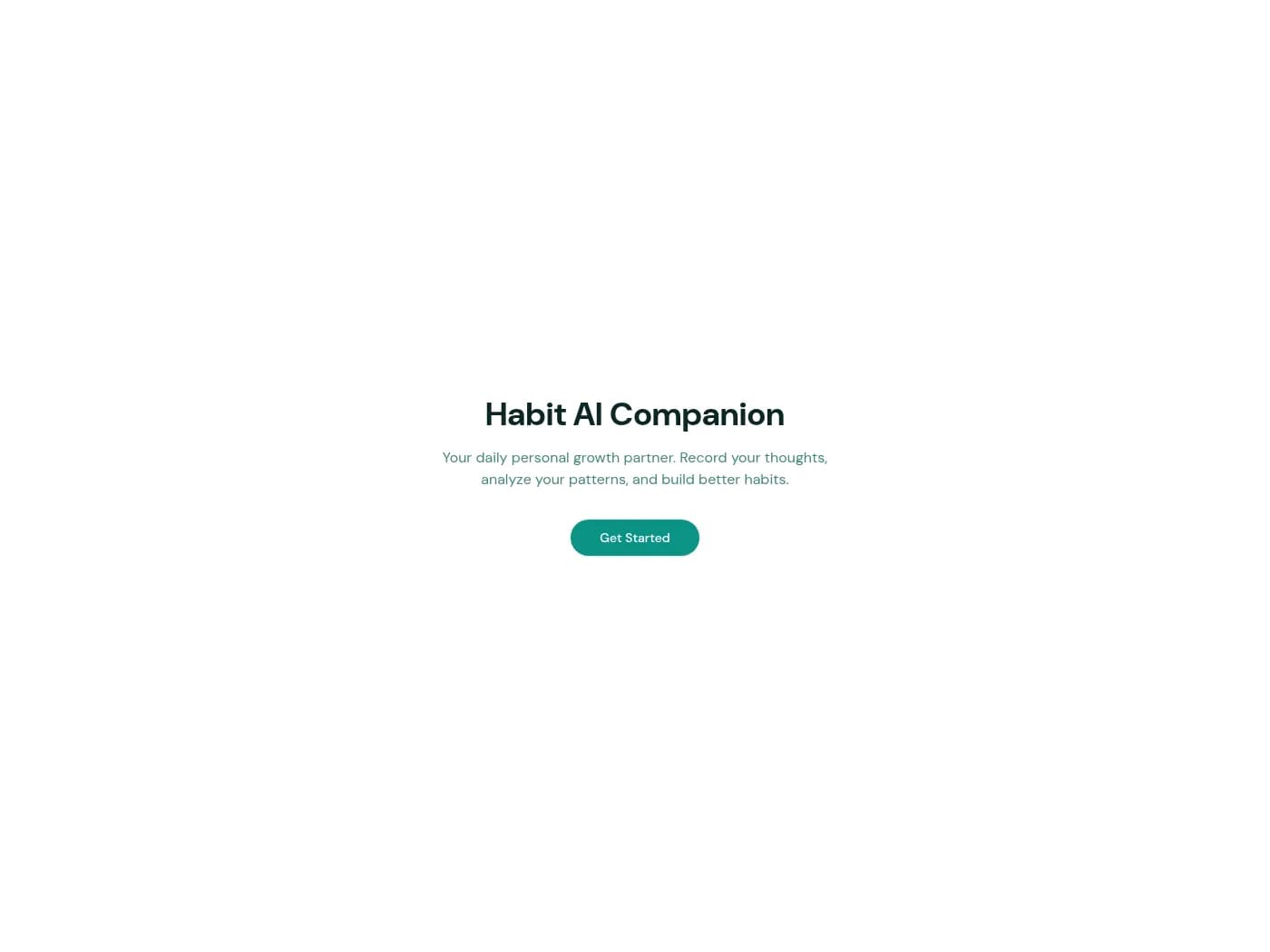 Habit AI Companion