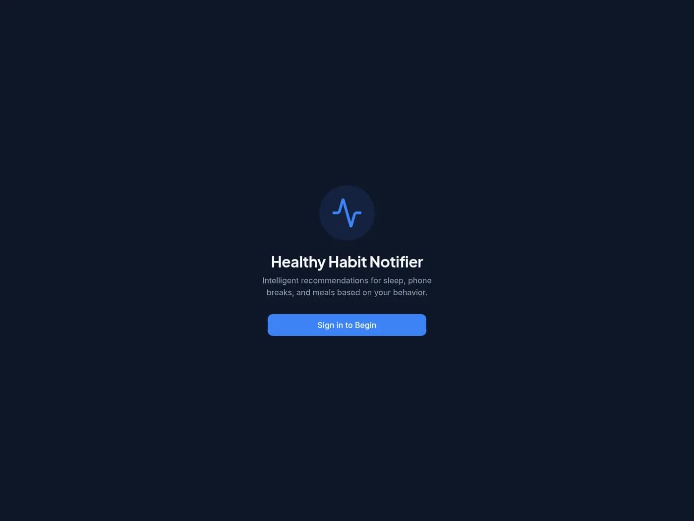 Healthy Habit Notifier