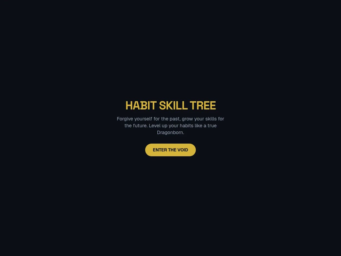 Habit Skill Tree