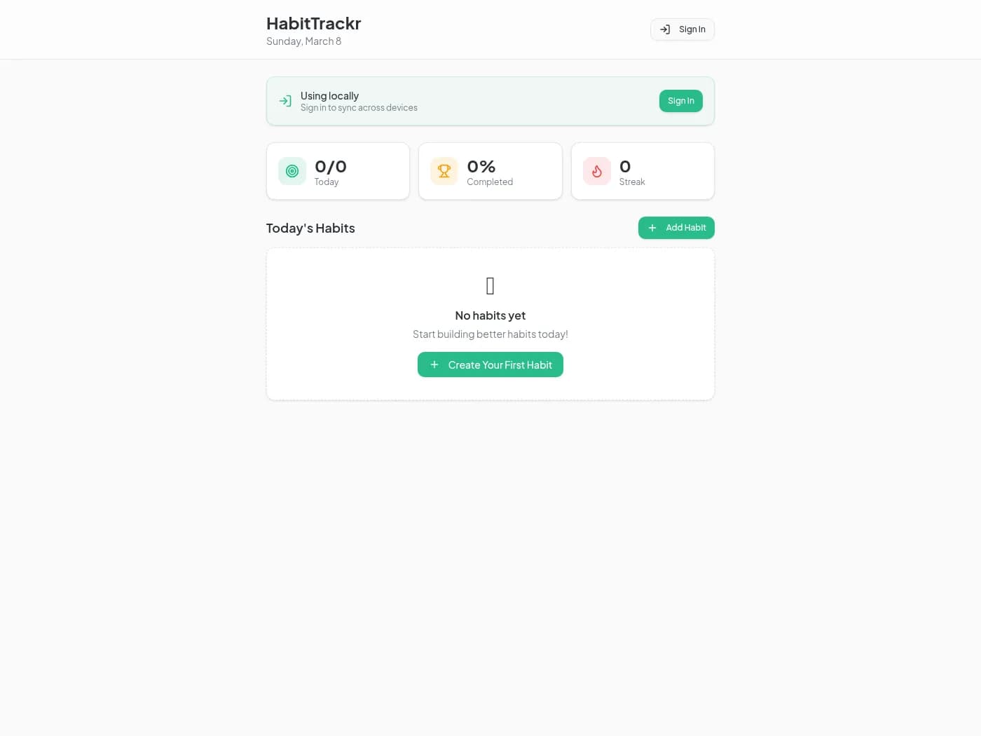 HabitTrackr
