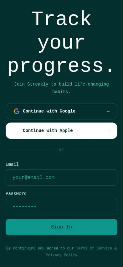 Streakly Habits