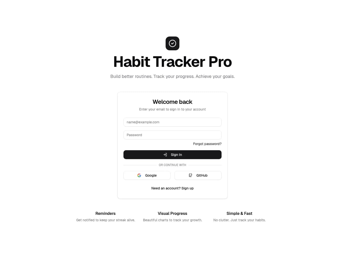 Habit Tracker Pro