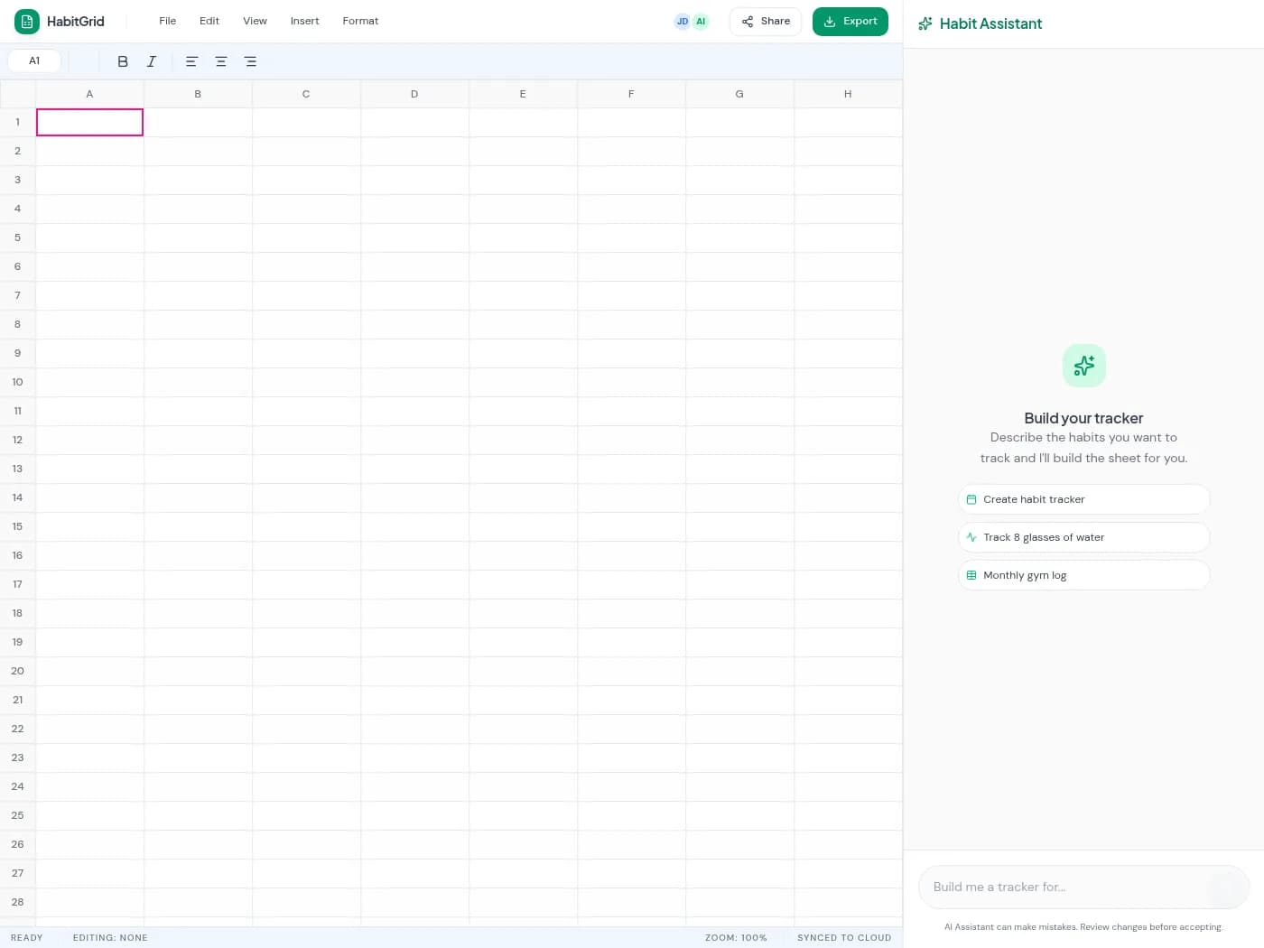 Habit Tracker Builder