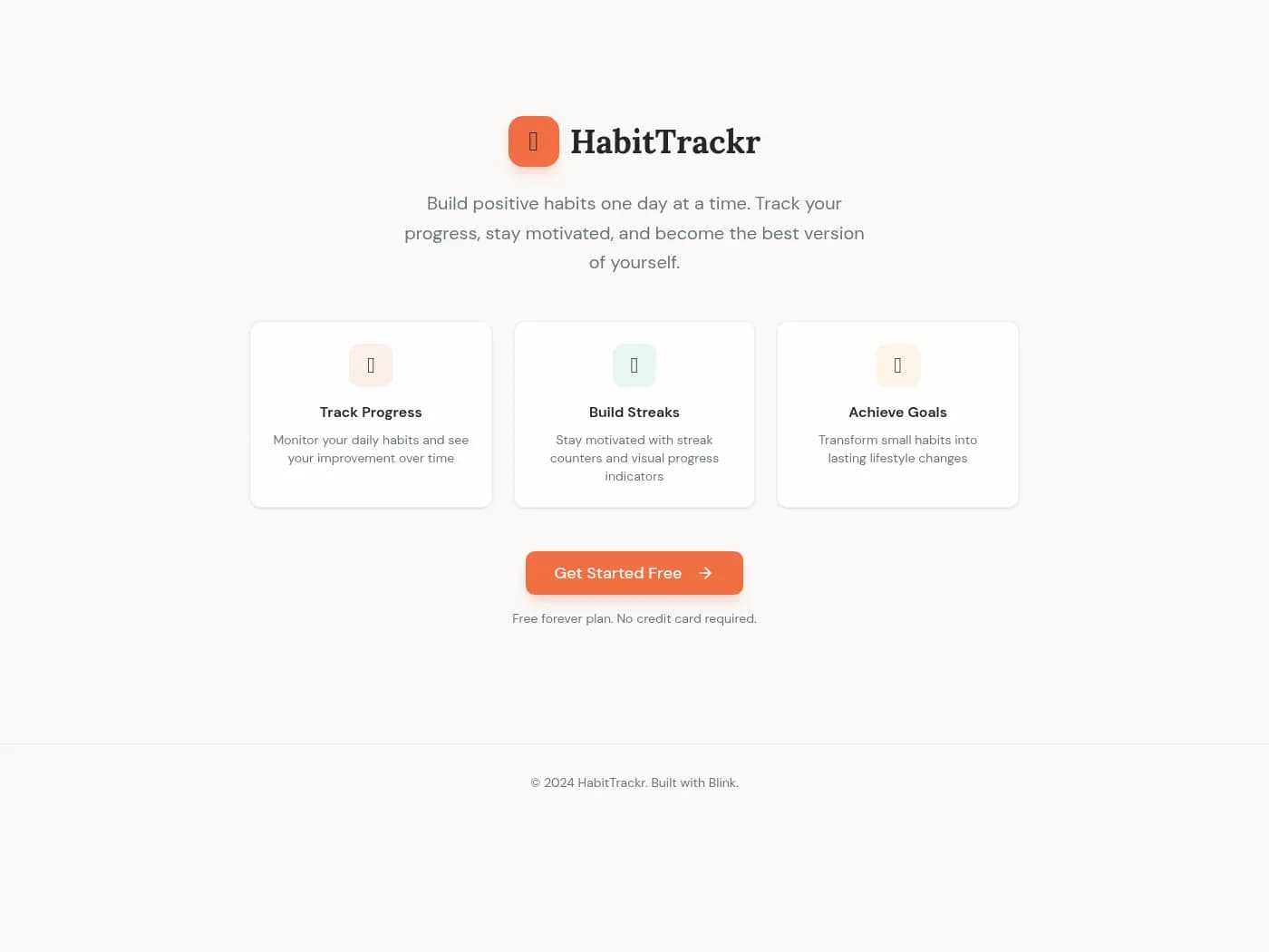 HabitTrackr Web App