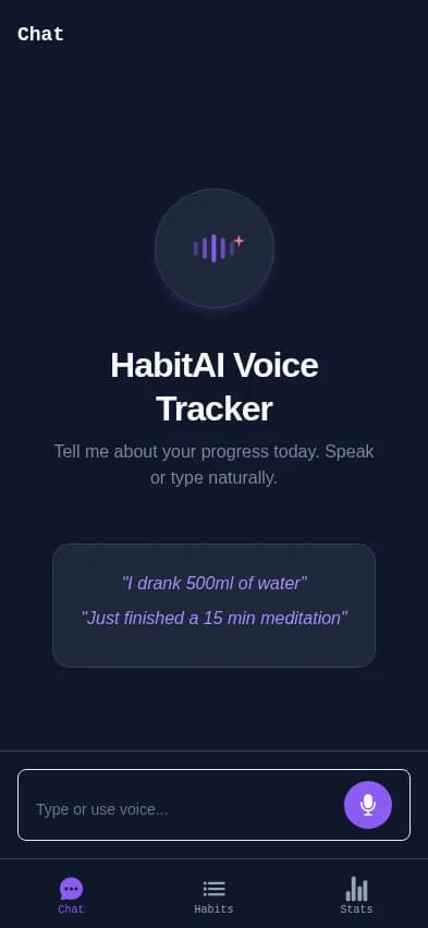 HabitAI Voice Tracker