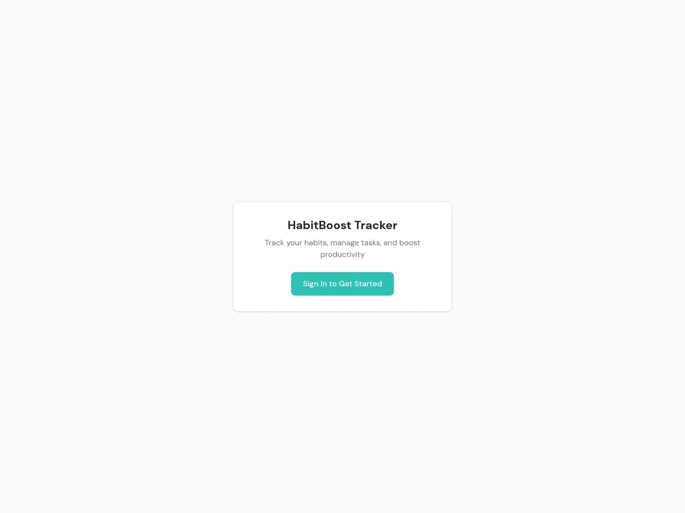 HabitBoost Tracker