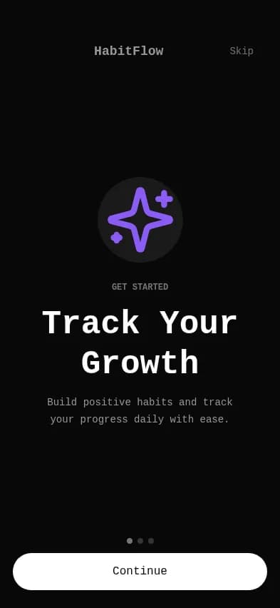 HabitFlow iOS Tracker