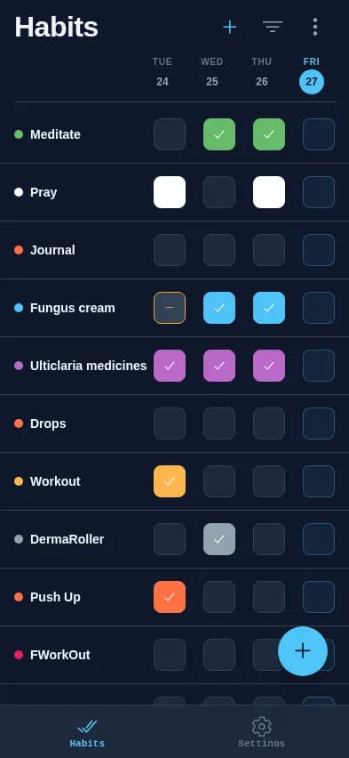 Habitizer Mobile App