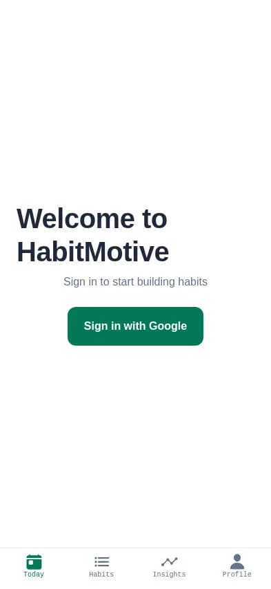 HabitMotive Mobile