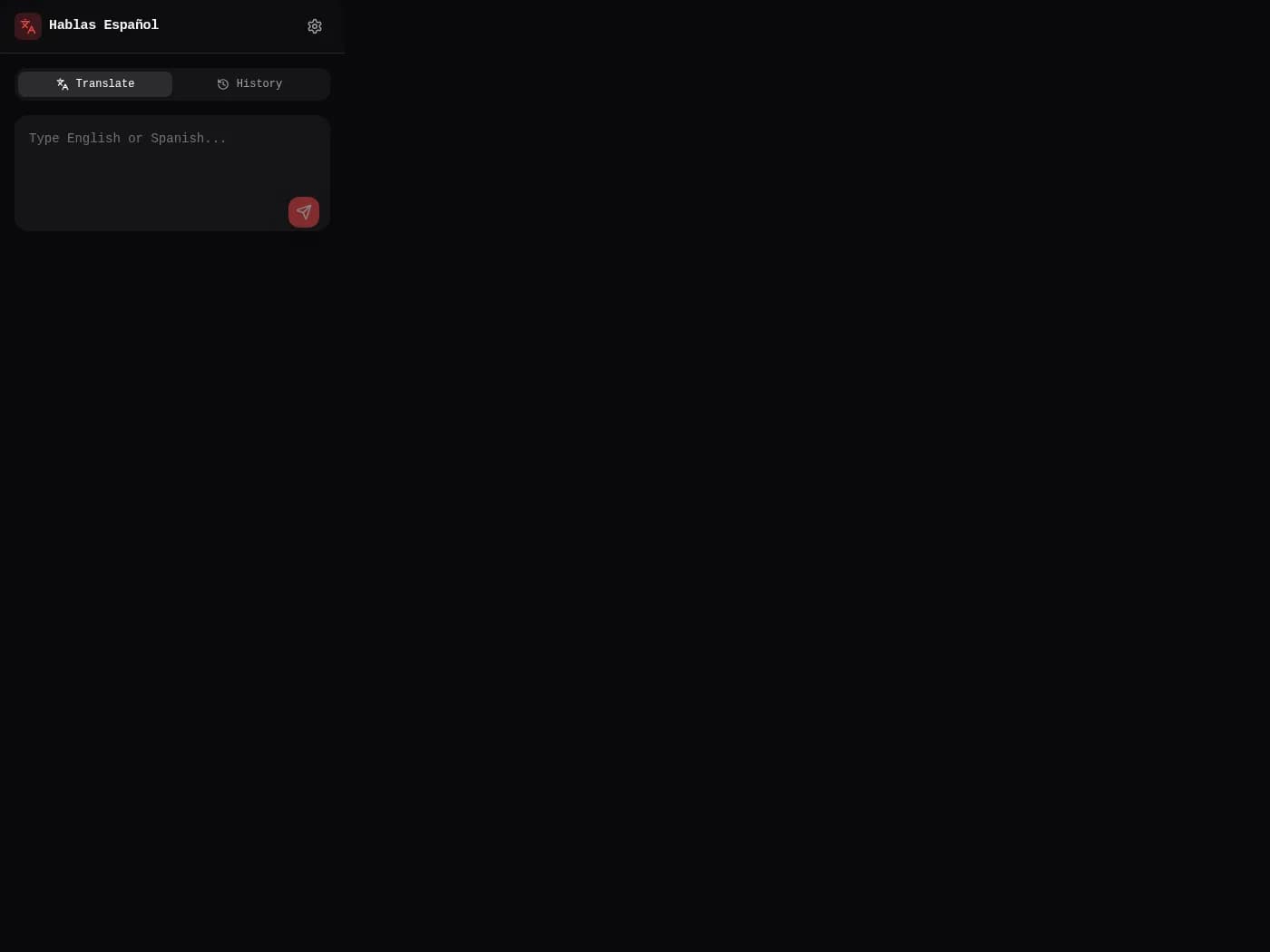 Hablas Español Extension