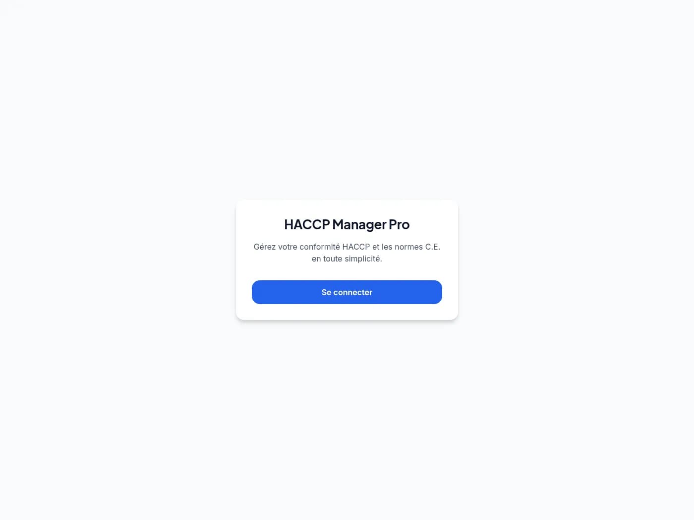 HACCP Manager Pro
