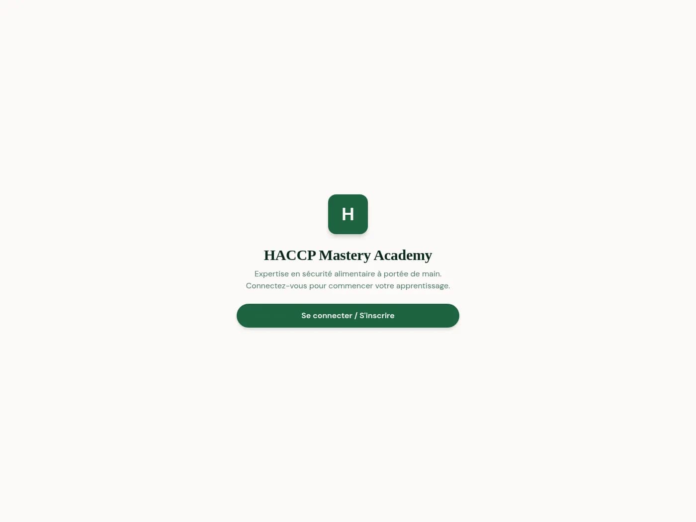 HACCP Mastery Academy