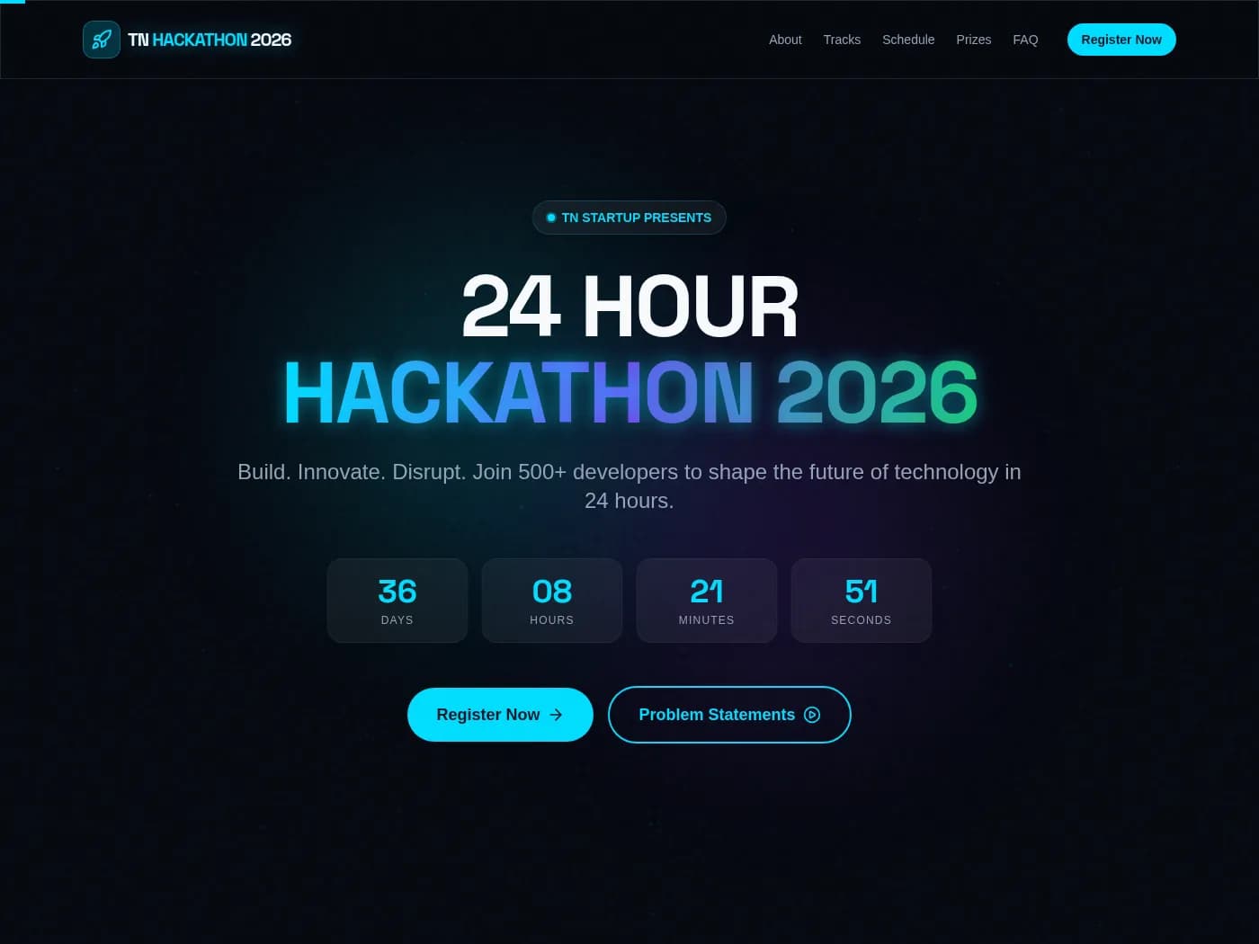 Hackathon Pro Landing