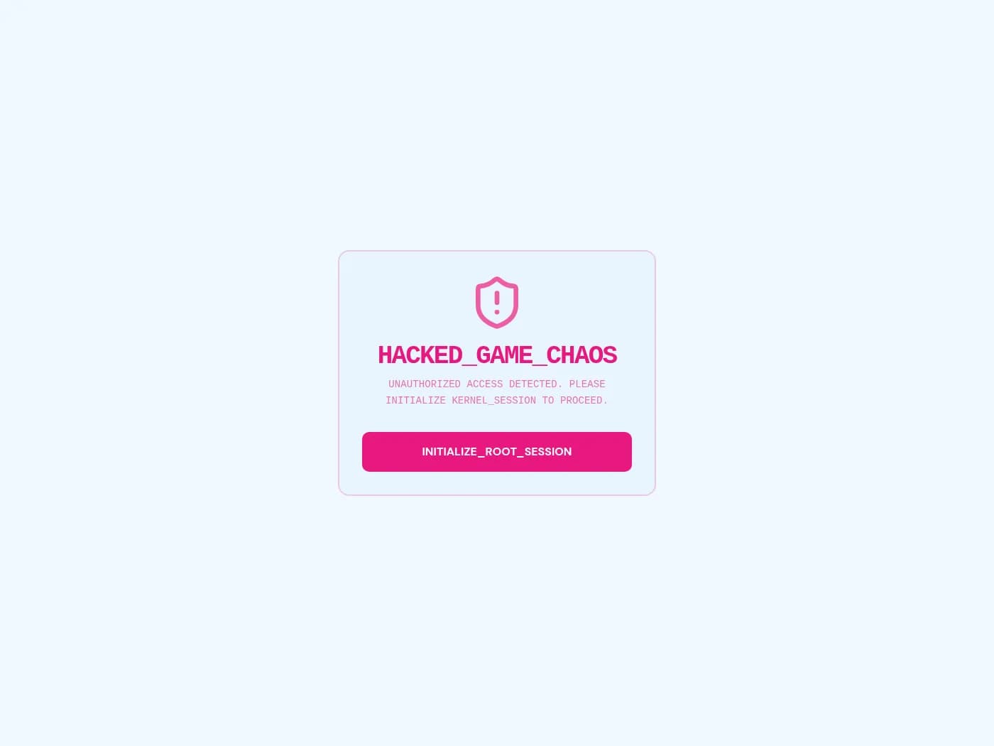 Hacked Game Chaos