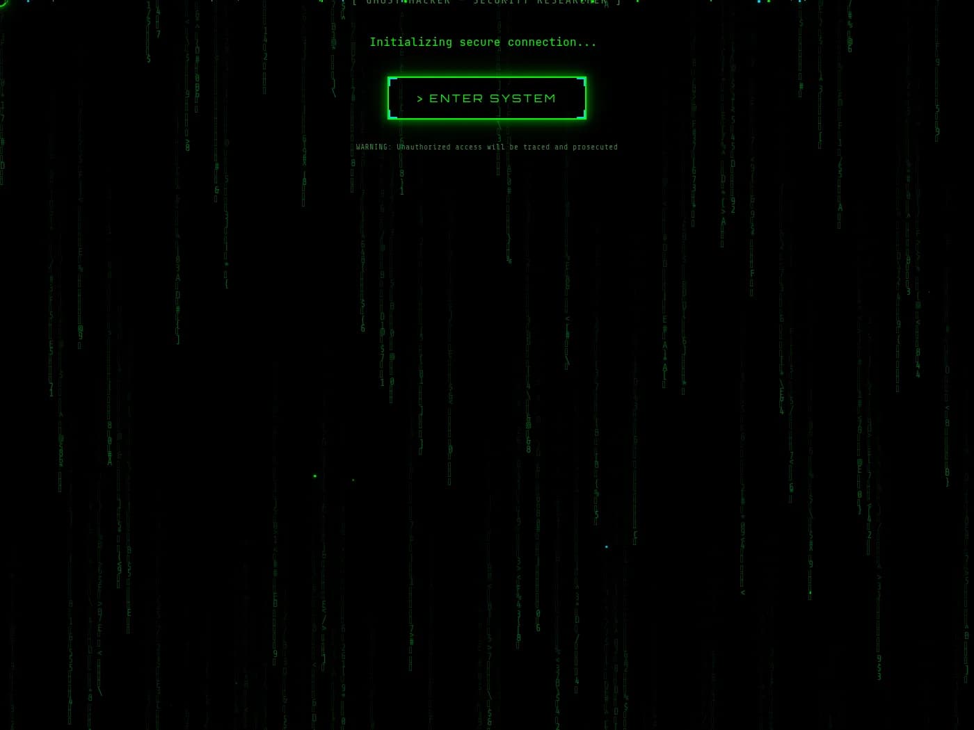 Hacker Portfolio Terminal