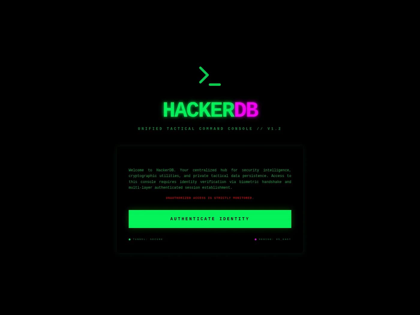 Hacker Dashboard