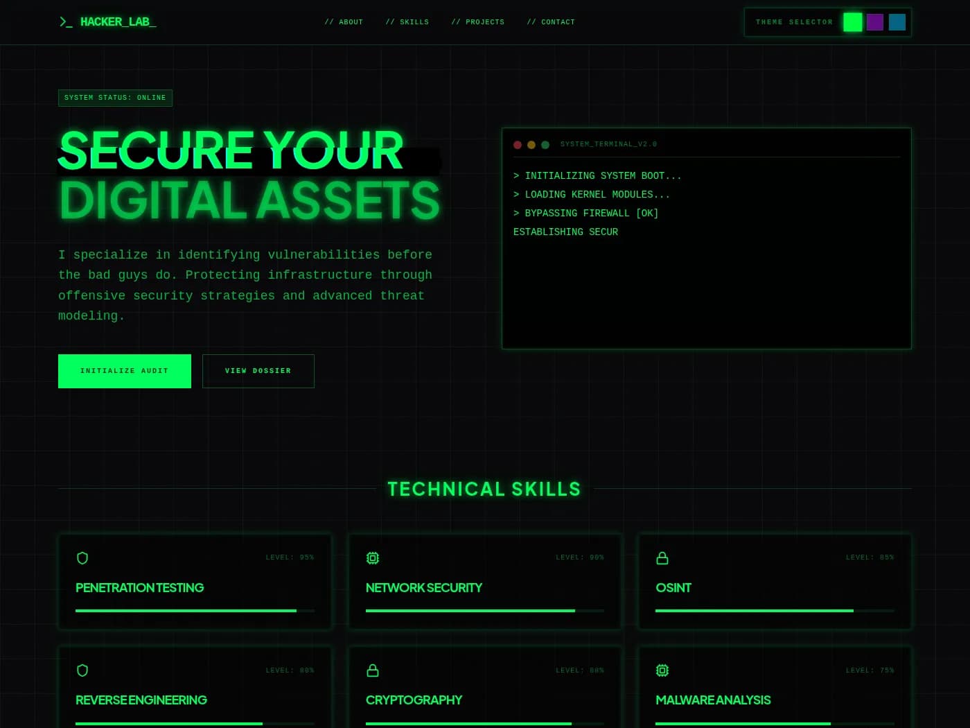 Pro Hacker Portfolio