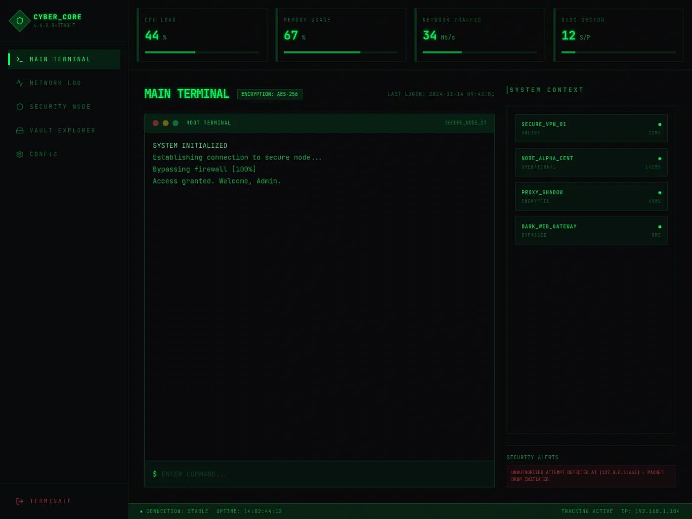 Hacker Site Clone
