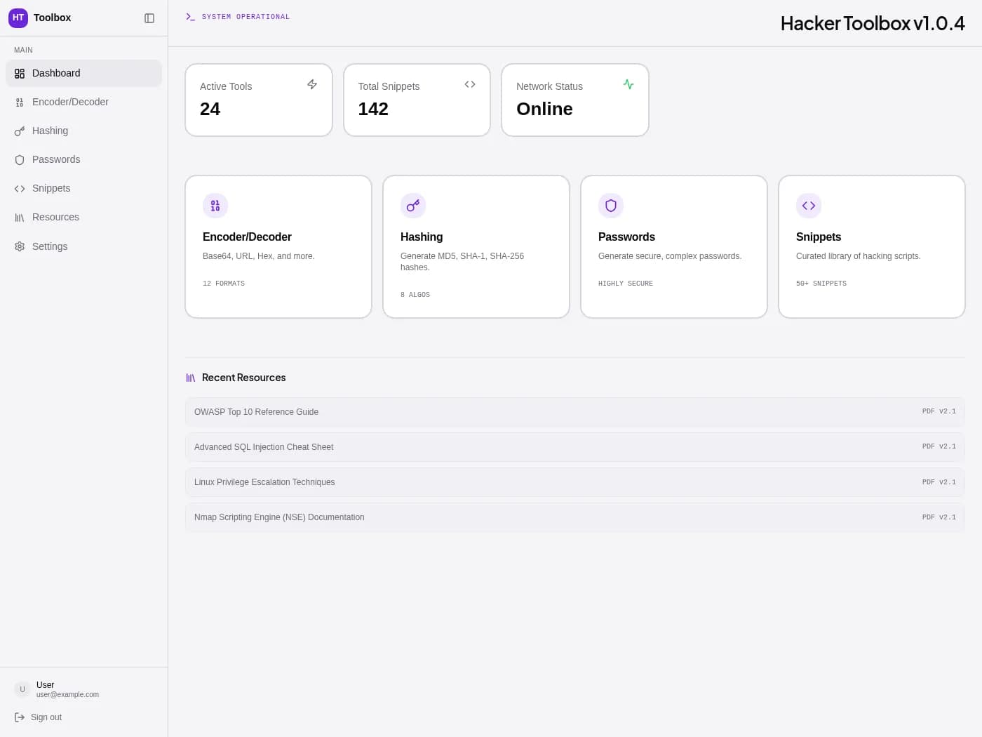 Hacker Toolbox