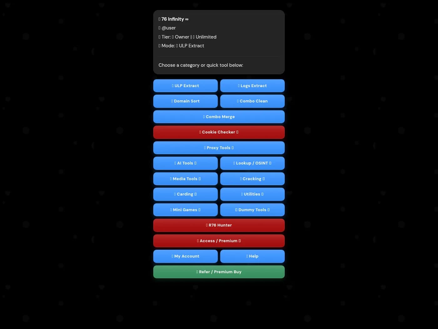 HackerBot TG UI