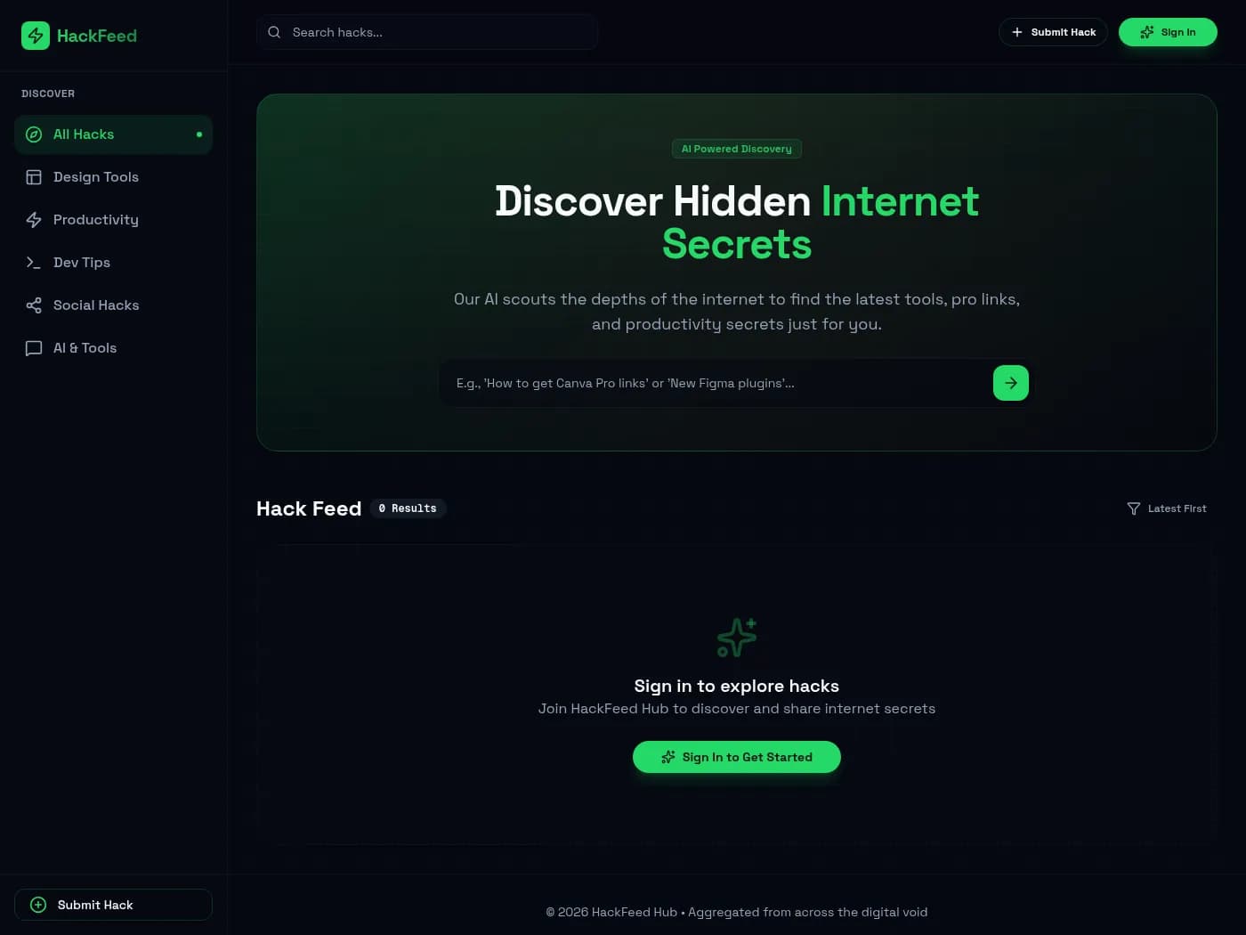 HackFeed Hub