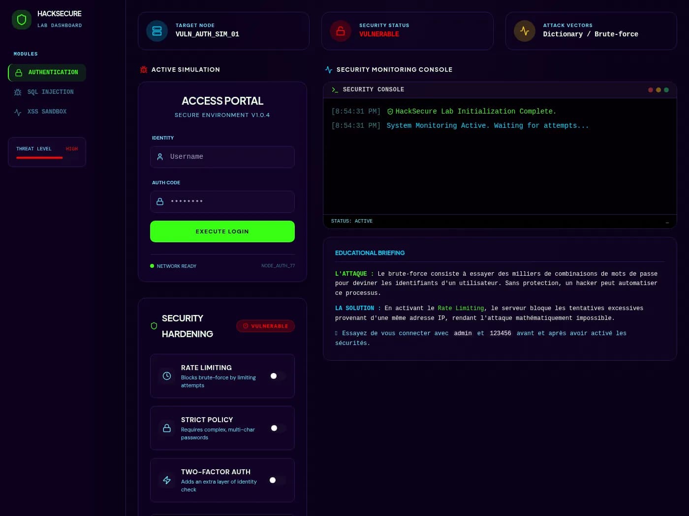 HackSecure Demo Portal