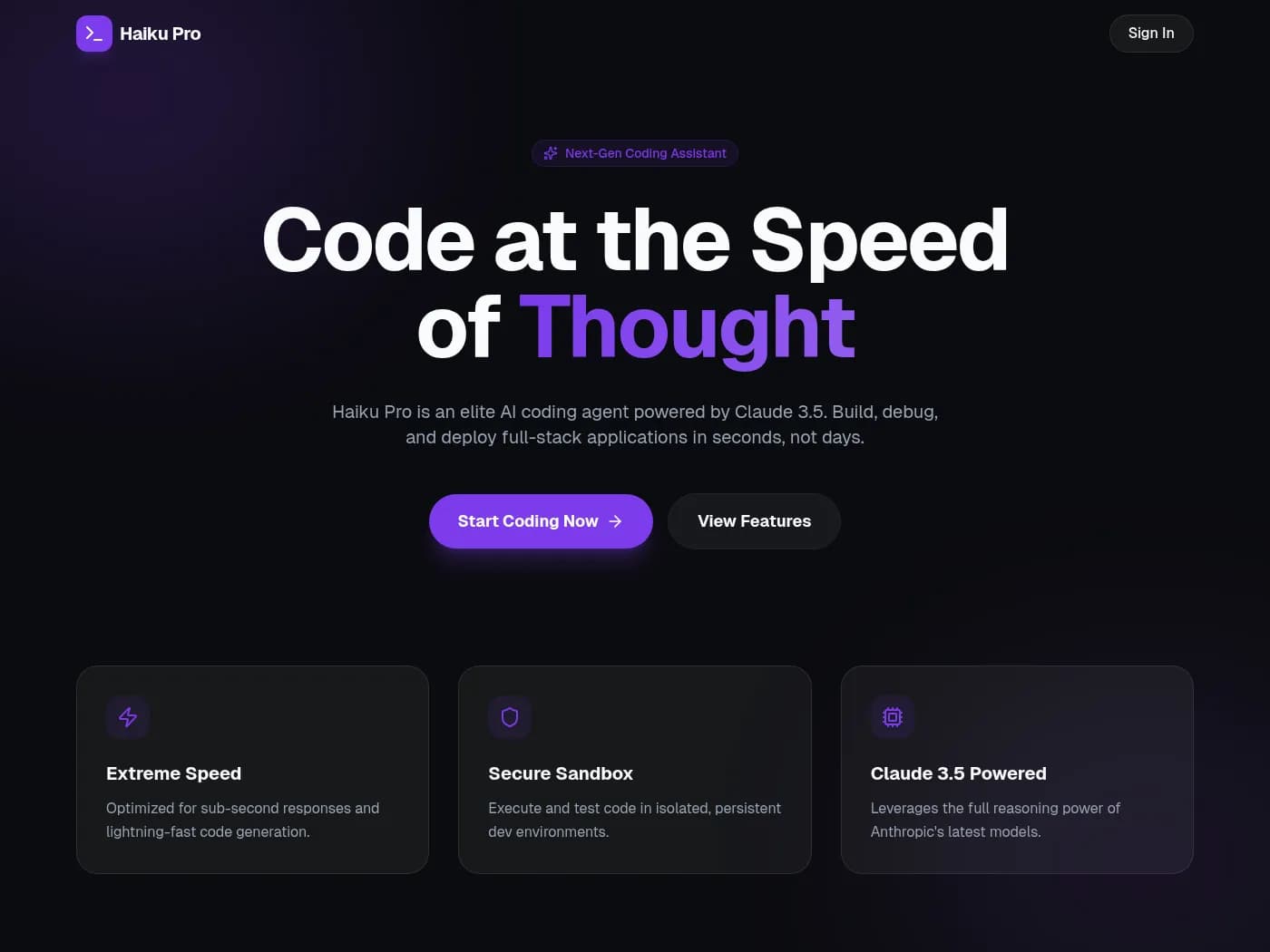 Haiku Pro Coding Agent