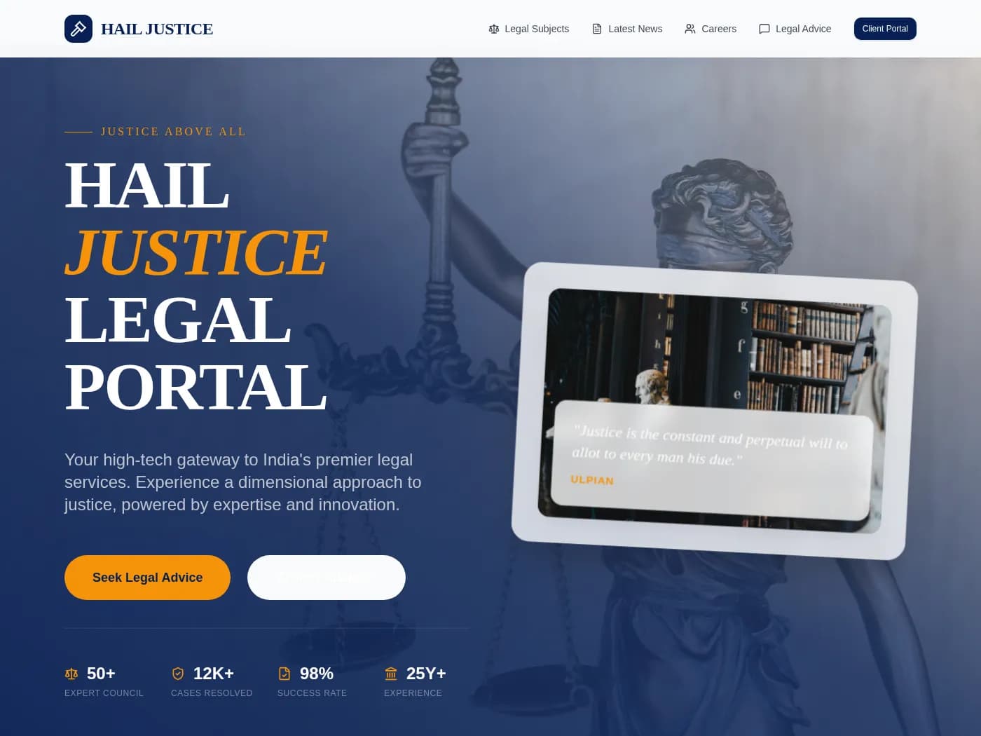 Hail Justice Legal Portal