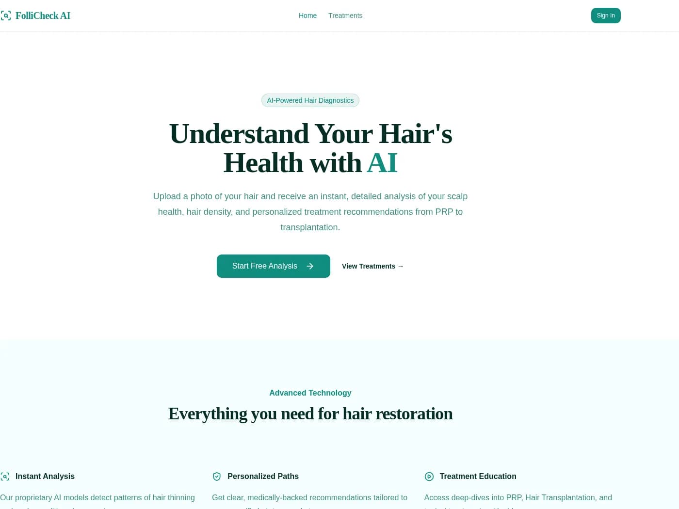 AI Hair Analyzer