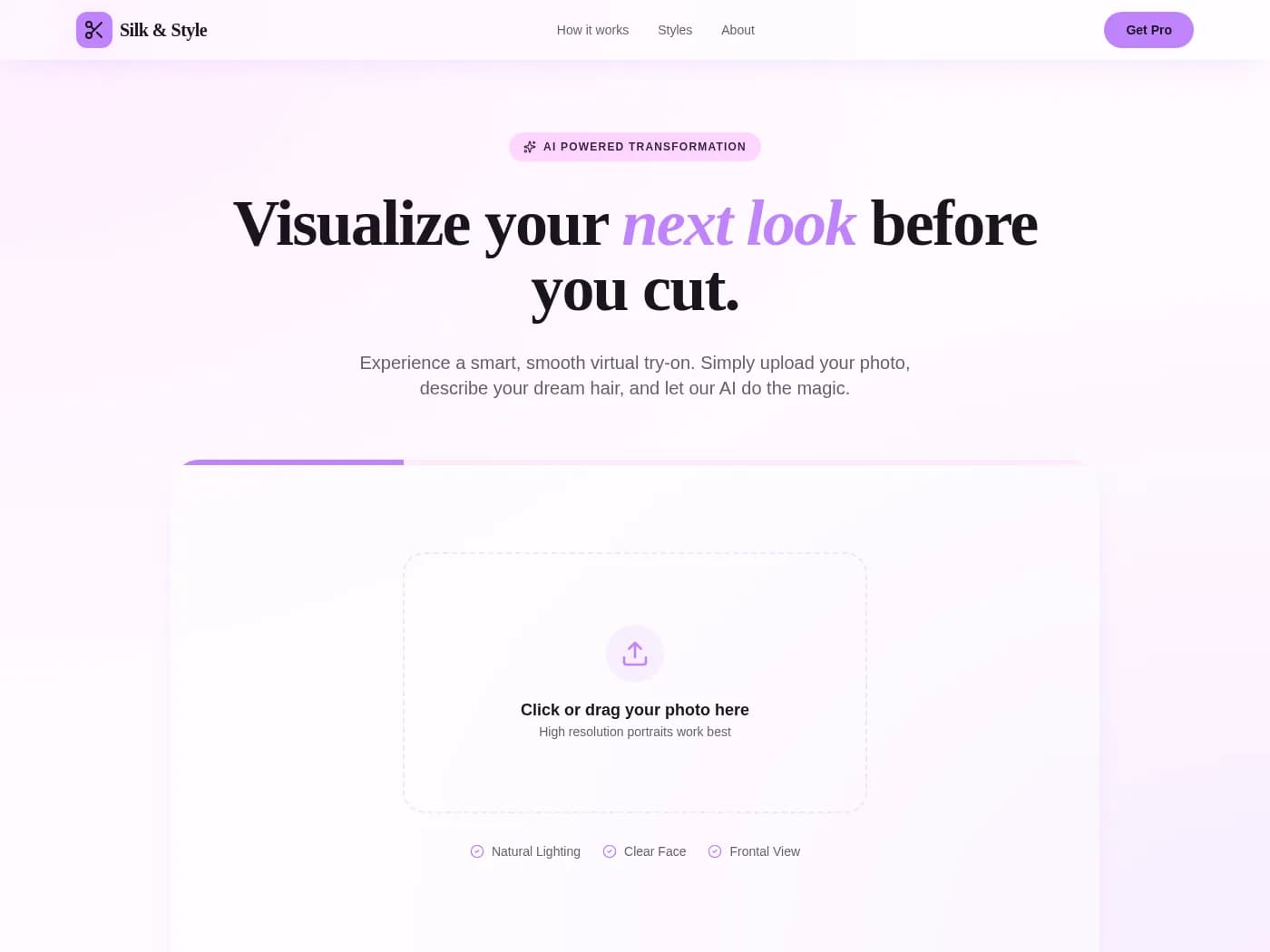 Virtual Hair Demo