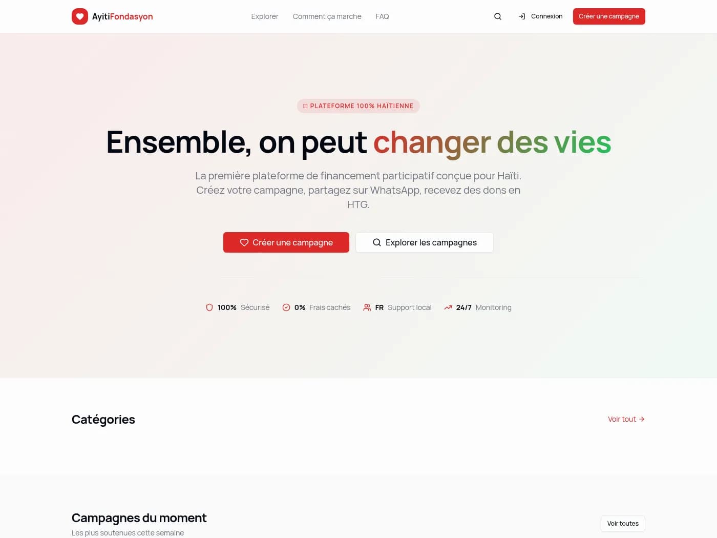 Haïti Crowdfund Web