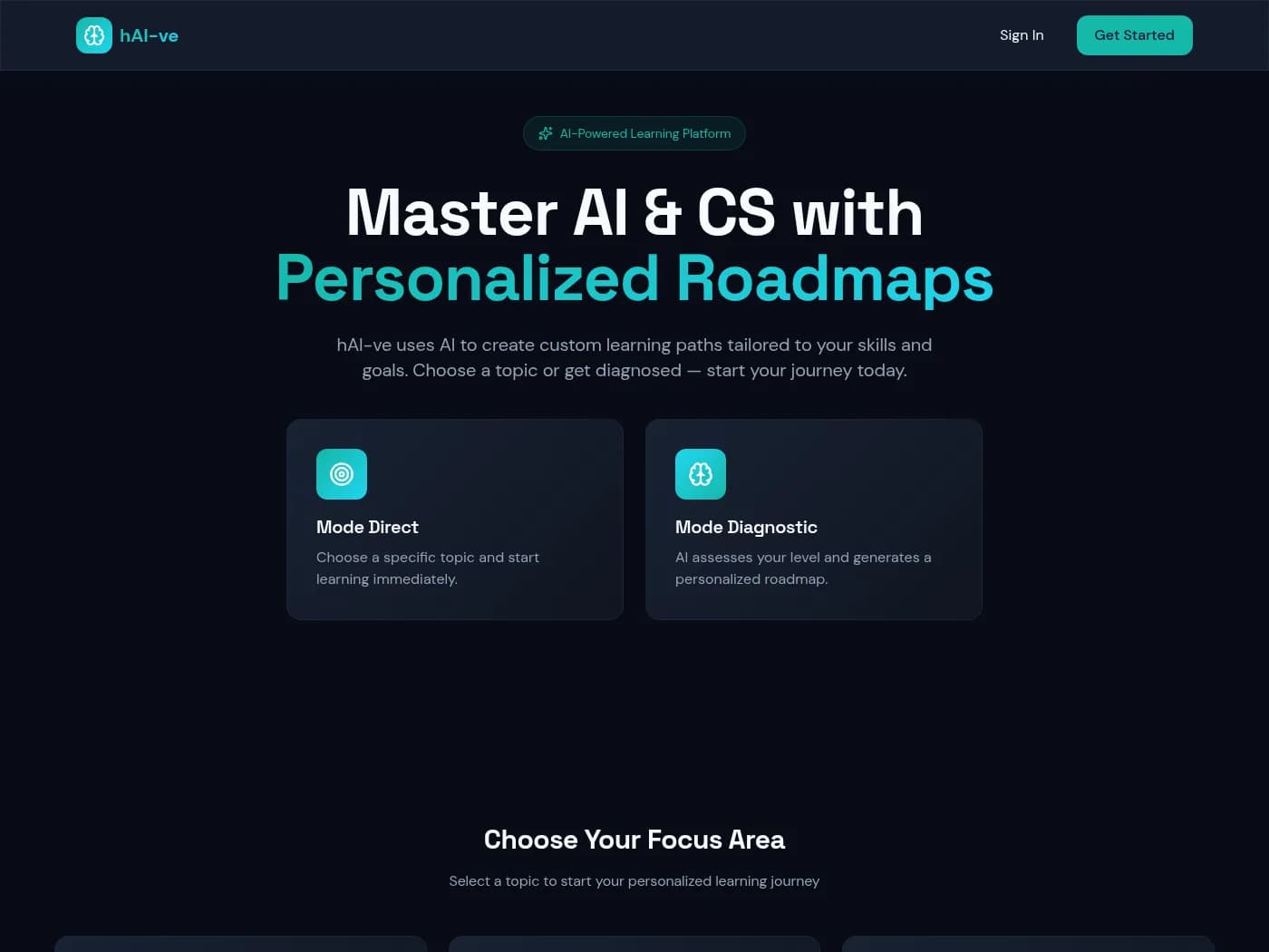 hAI-ve Learning Platform